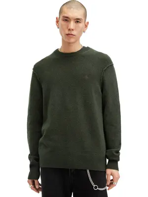 ALLSAINTS AllSaints Statten Ramskull Crew Neck Sweater Grange Green