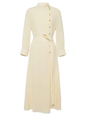 Chloé Silk Midi Dress - White