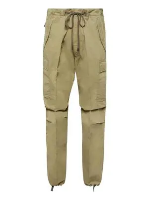 TOM FORD Enzyme Cotton Twill Cargo Pants - Green