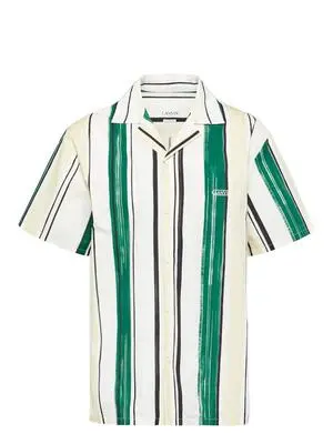 LANVIN Striped Cotton Bowling Shirt - Multicoloured