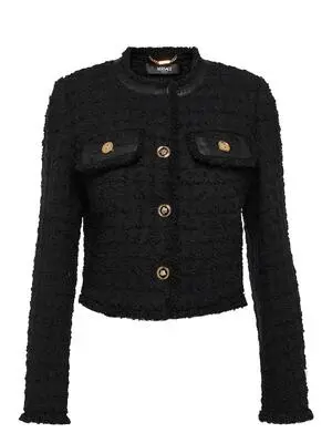 VERSACE Versace Cropped Bouclé Jacket