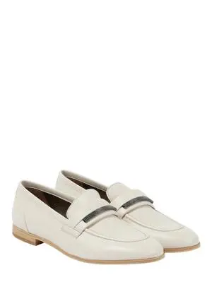 Brunello Cucinelli Leather Loafers - Green