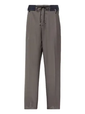 Sacai Straight-leg Trousers - Brown