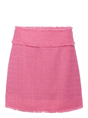 Dolce & Gabbana Wool-blend Tweed Miniskirt - Pink