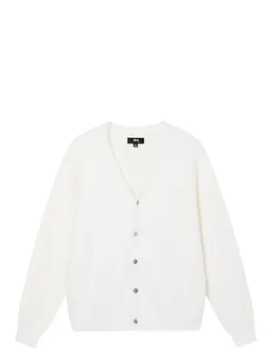 StÜssy Shaggy Cardigan - White