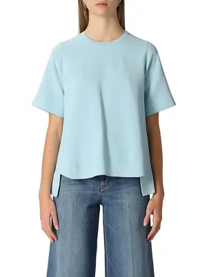 Stella McCartney Asymmetrical Hem Sweater - Blue