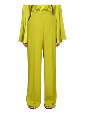 Alberta Ferretti High-waist Wide Leg Trousers - Green