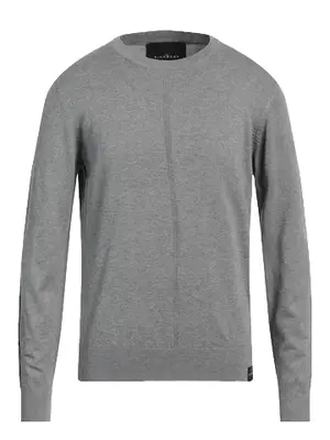 John Richmond Crewneck Lightweight Knit Sweater - Grey