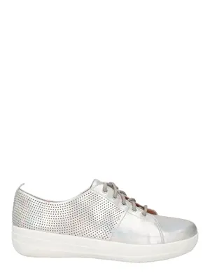 Fitflop Leather Low-top Sneakers - Silver