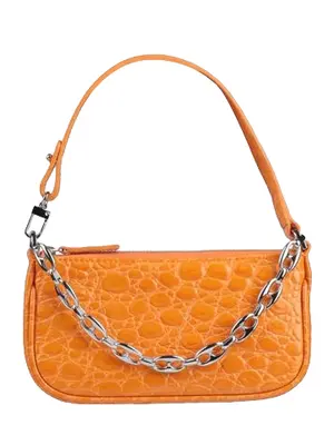 By Far Cow Leather Baguette Bag - Orange