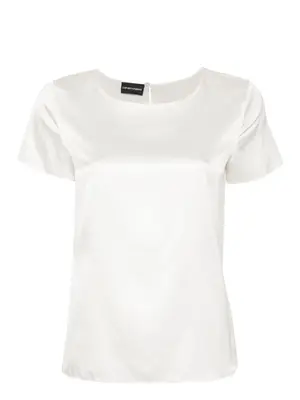 Emporio Armani Silk Blouse - White