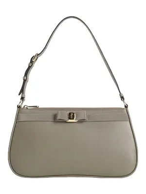 FERRAGAMO Calfskin Baguette Bag - Green