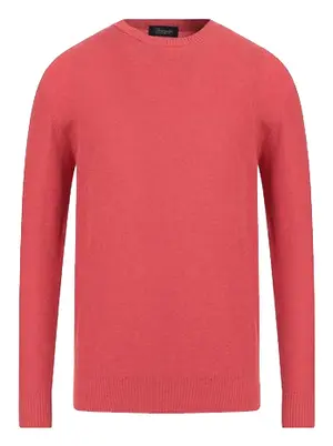 DRUMOHR Long Sleeve Knit Sweater - Red