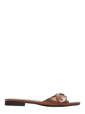 N°21 Logo Leather Sandals - Brown