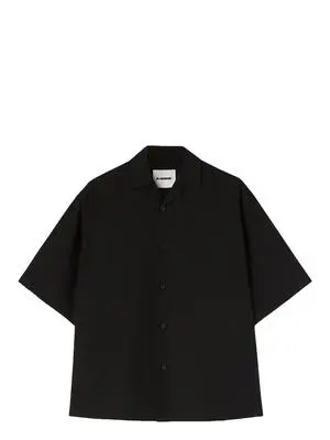 JIL SANDER Short-sleeve Cotton Shirt - Black