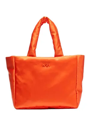 N°21 Puffy Satin Tote Bag Orange