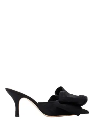 LOEFFLER RANDALL Margot 80mm Moiré Mules - Black