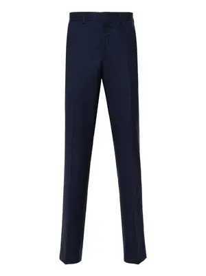 Ralph Lauren Purple Label Tapered Wool Chino Trousers - Blue
