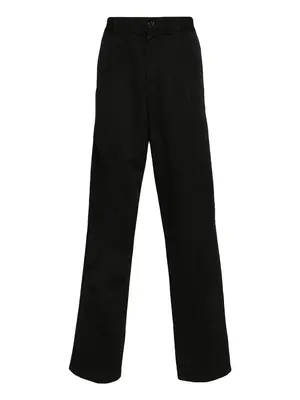 Missoni Embroidered-motif Chino Trousers - Black