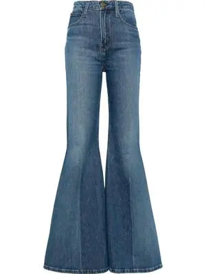 FRAME High-rise Flared Jeans - Blue