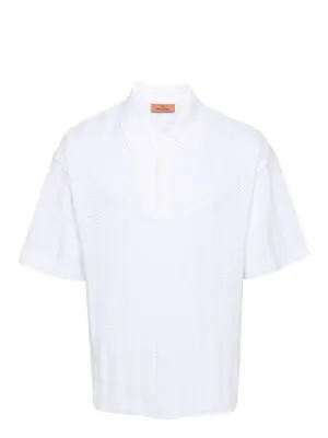 Missoni Zigzag-woven Polo Shirt - White