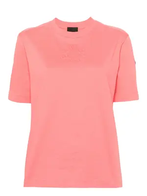 Moncler Logo-embossed T-shirt - Pink