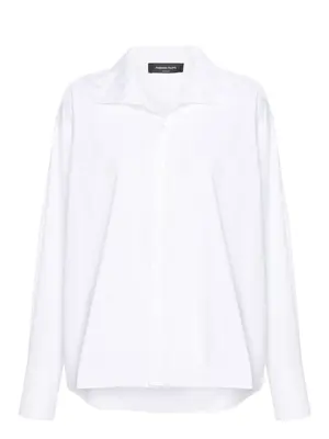 Fabiana Filippi High-neck Poplin Shirt - White