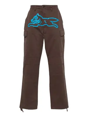 ICECREAM Running Dog Tapered-leg Trousers - Brown