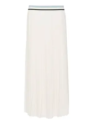 Moncler Pleated Midi Skirt - Neutrals
