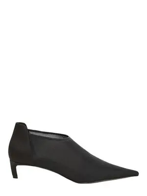 12 STOREEZ Pointed-toe Mesh Pumps - Black