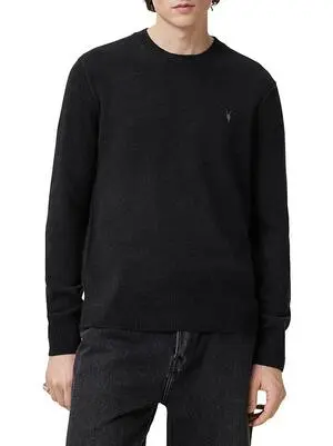 ALLSAINTS Statten Regular Fit Crewneck Sweater - Black