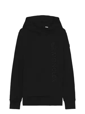 Moncler Logo Hoodie - Black