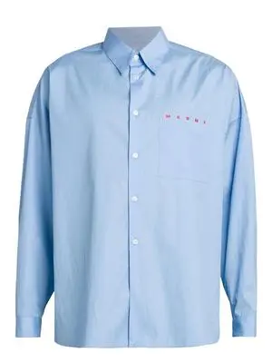 MARNI Logo Poplin Button-up Shirt