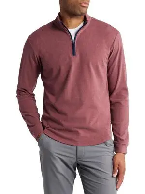 SWANNIES Swannies Emery Quarter-Zip Golf Pullover Rhubarb