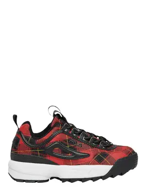 FILA Disruptor 2 Plaid Sneakers Red