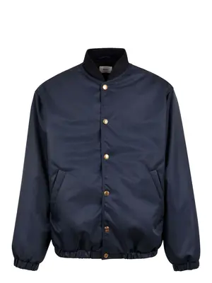 Bally Band-collar Bomber Jacket - Blue