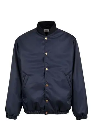 Bally Band-collar Bomber Jacket - Blue