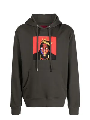 MOSTLY HEARD RARELY SEEN Biggie Appliqué Hoodie - Grey