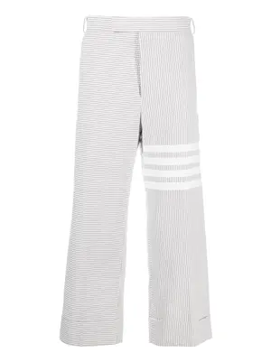 Thom Browne 4-bar Stripe Tailored Trousers - Grey