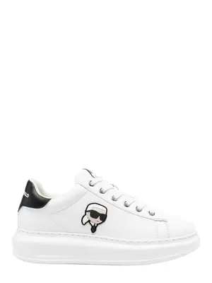 Karl Lagerfeld K/ikonik Leather Trainers - White
