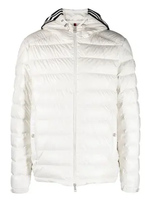 Moncler Moncler Cornour Hooded Down Jacket White