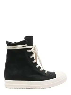 Rick Owens Lido Leather Hi-top Sneakers - Black