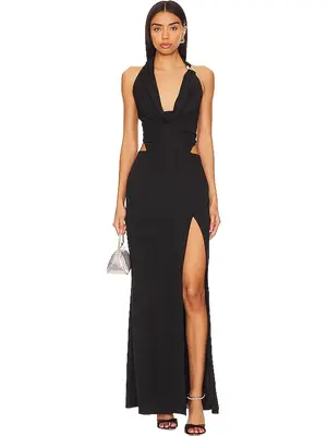 CAMILA COELHO Trinidad Gown - Black