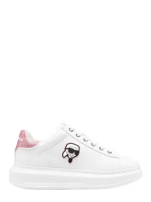 Karl Lagerfeld K/ikonik Leather Trainers - White