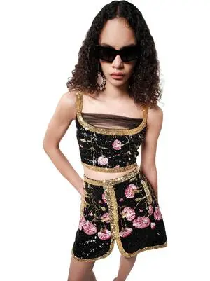 Giambattista Valli Sequin Mini Skirt - Multi