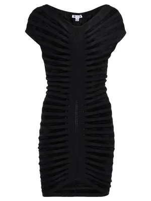 Alaïa Off-shoulder Mini Dress - Black