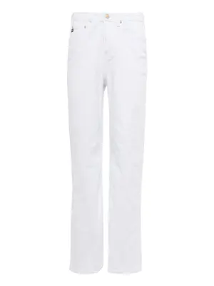 Ag High-rise Wide-leg Jeans - White