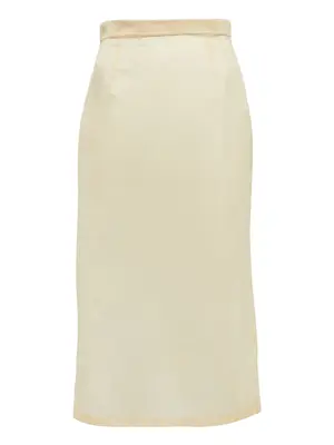 MAISON MARGIELA Sheer Pencil Skirt - Neutrals