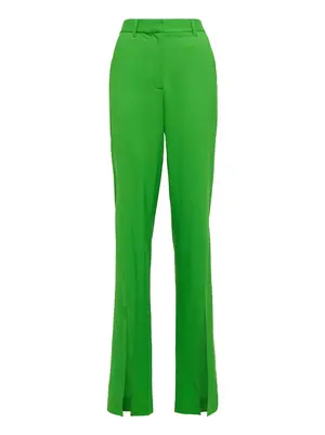 Giuseppe Di Morabito High-rise Wool-blend Pants - Green