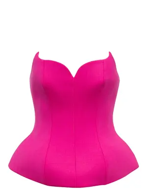 Giuseppe Di Morabito Wool-blend Bustier - Pink